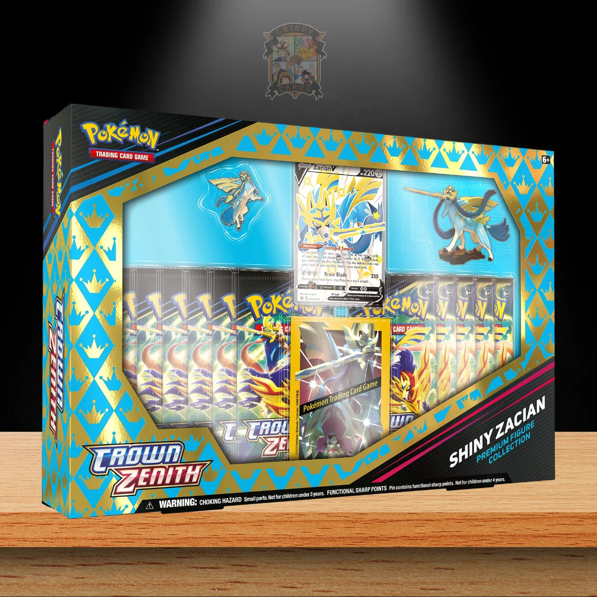 Pokémon Crown Zenith Premium Figure Collection Shiny Zacian (ENG) (B-W ...